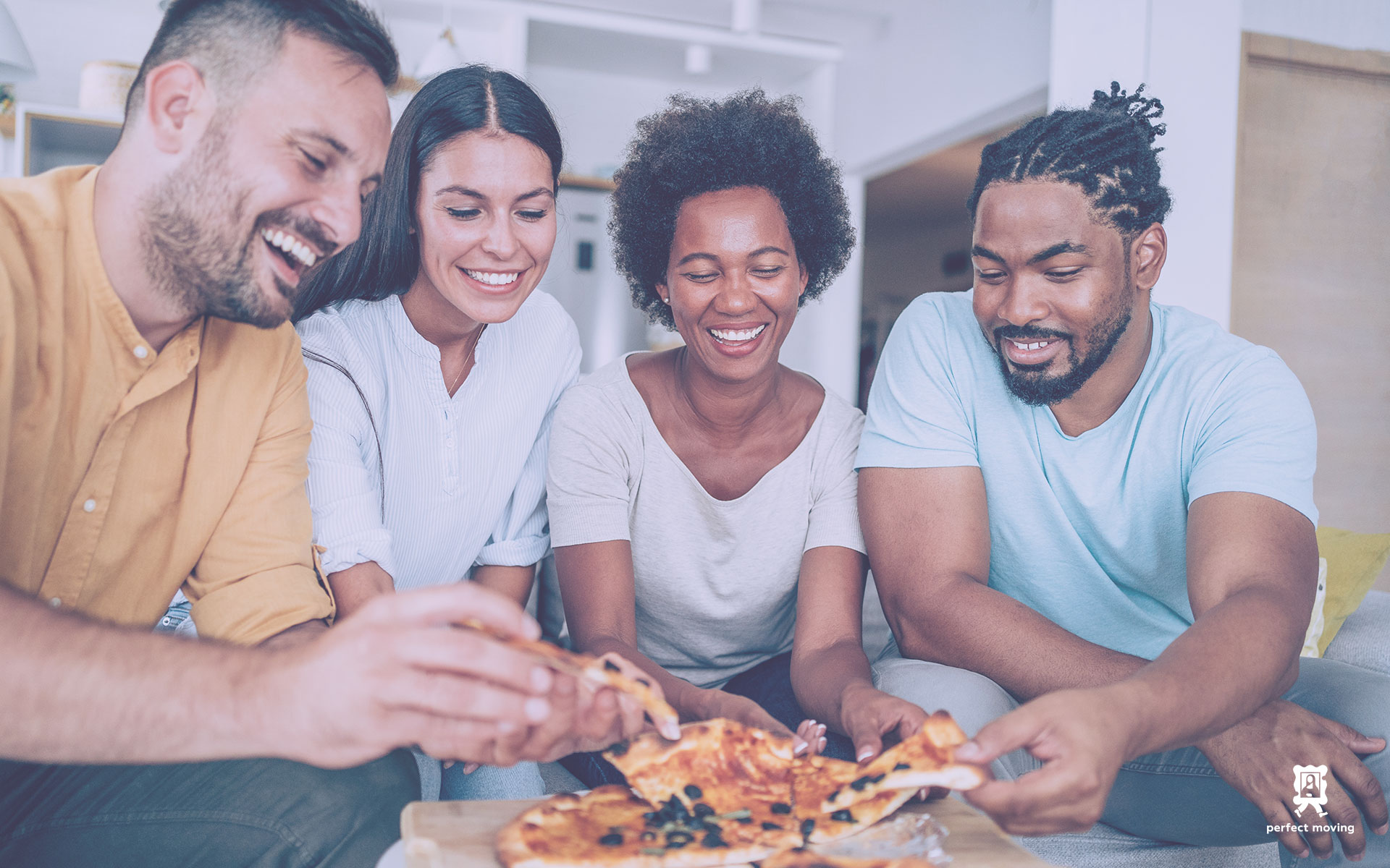 It’s a pizza moving party when you choose Perfect Moving